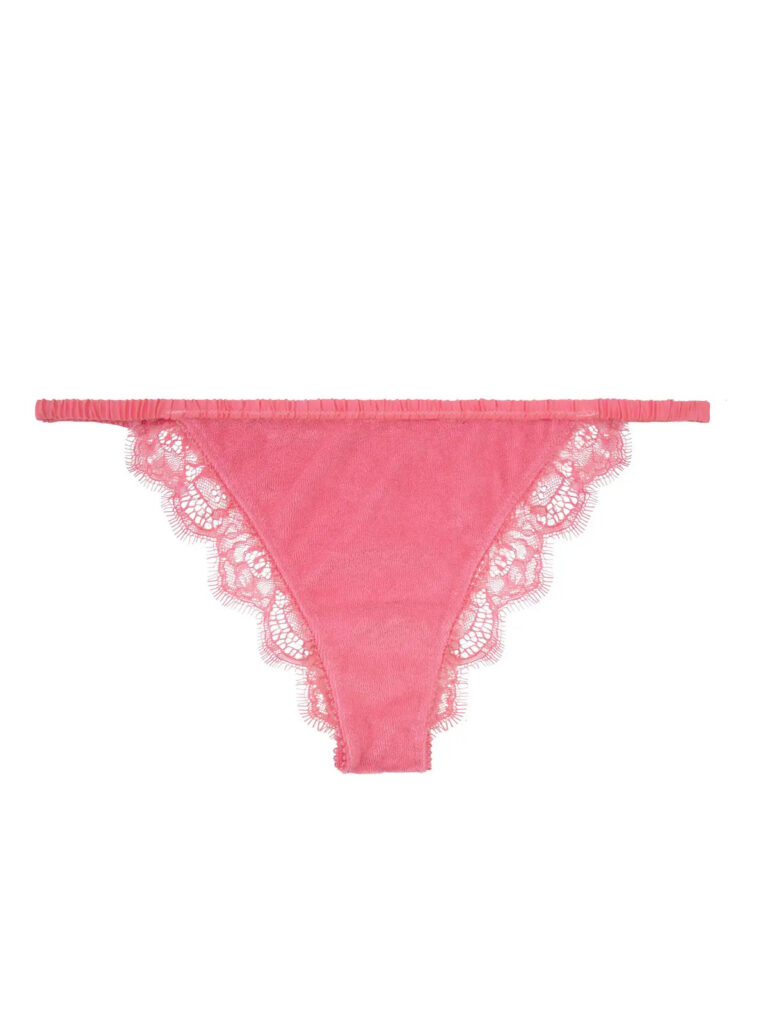Трусики-бразильяна Charlotte Velur Pink – Emilie Musee