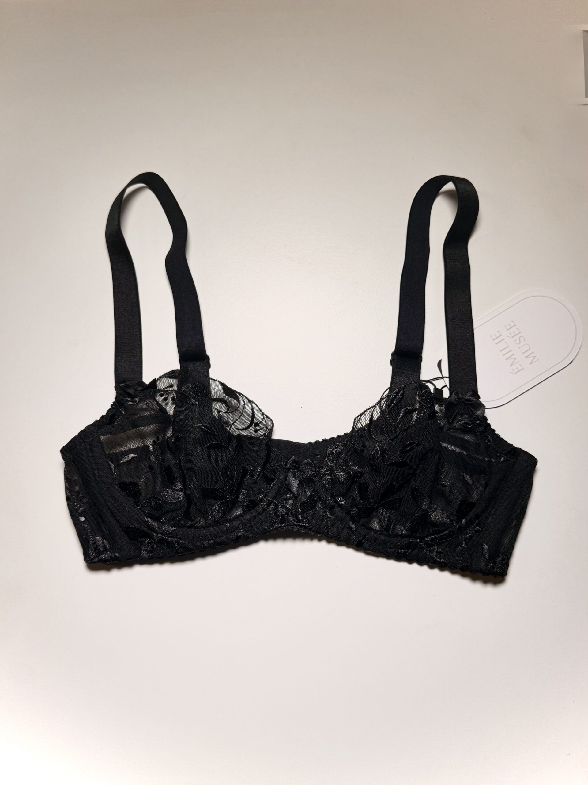 Бюстгальтер Black Flowers: купить в интернет-магазине Emilie Musee